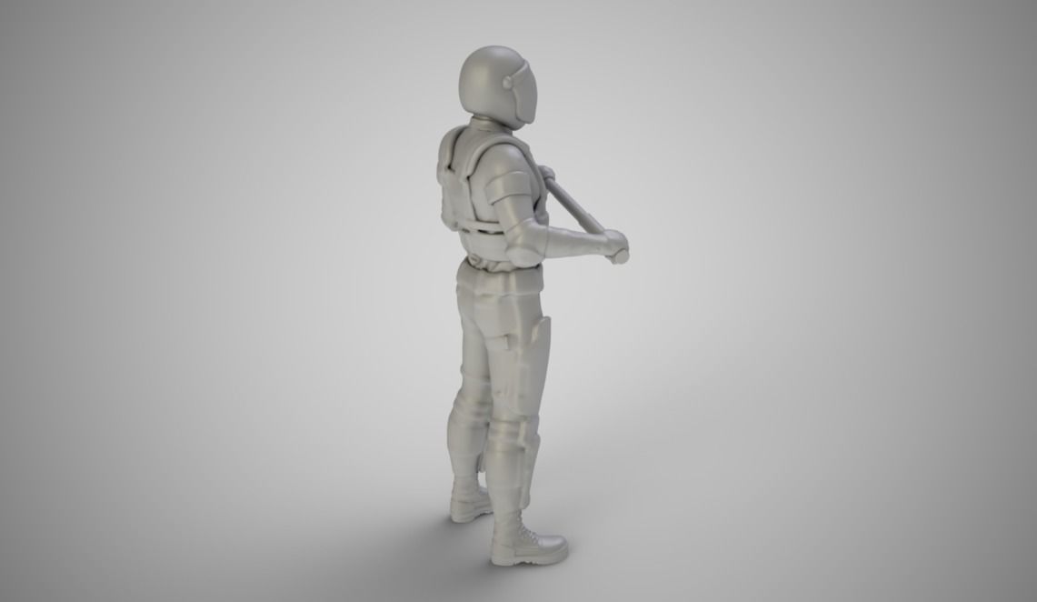 Riot Cop 3D model 3D printable | CGTrader