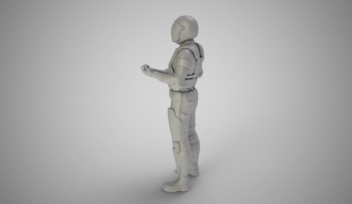 Riot Cop 3D model 3D printable | CGTrader