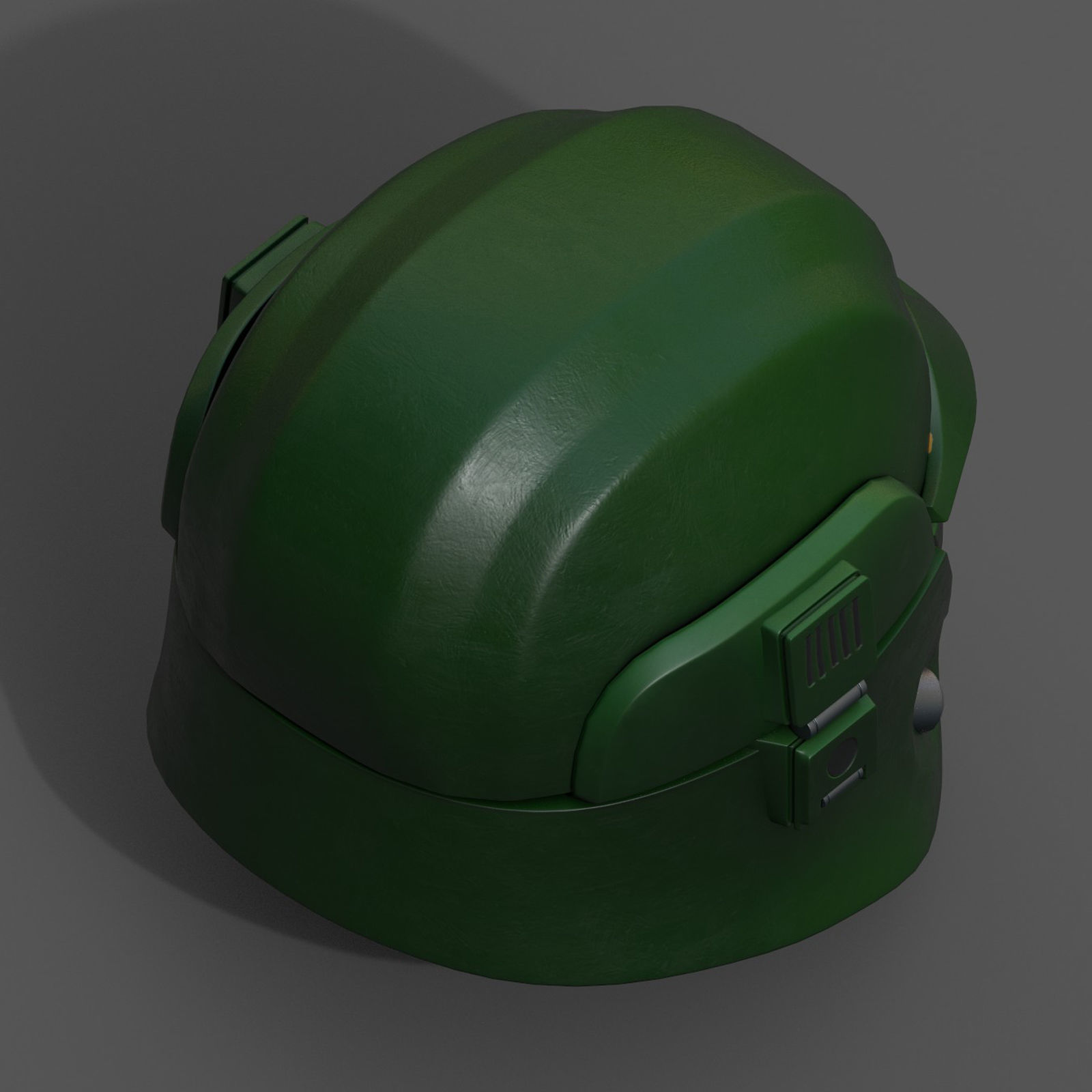 3D model Helmet scifi fantasy pilot cyborg robot armor develop VR / AR ...