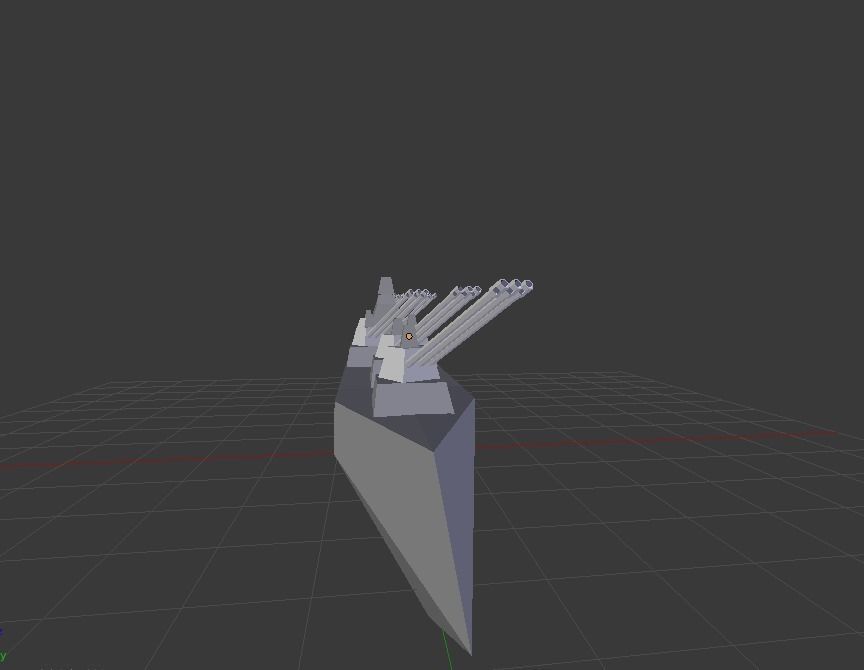 3D model battleship ship with guns VR / AR / low-poly | CGTrader