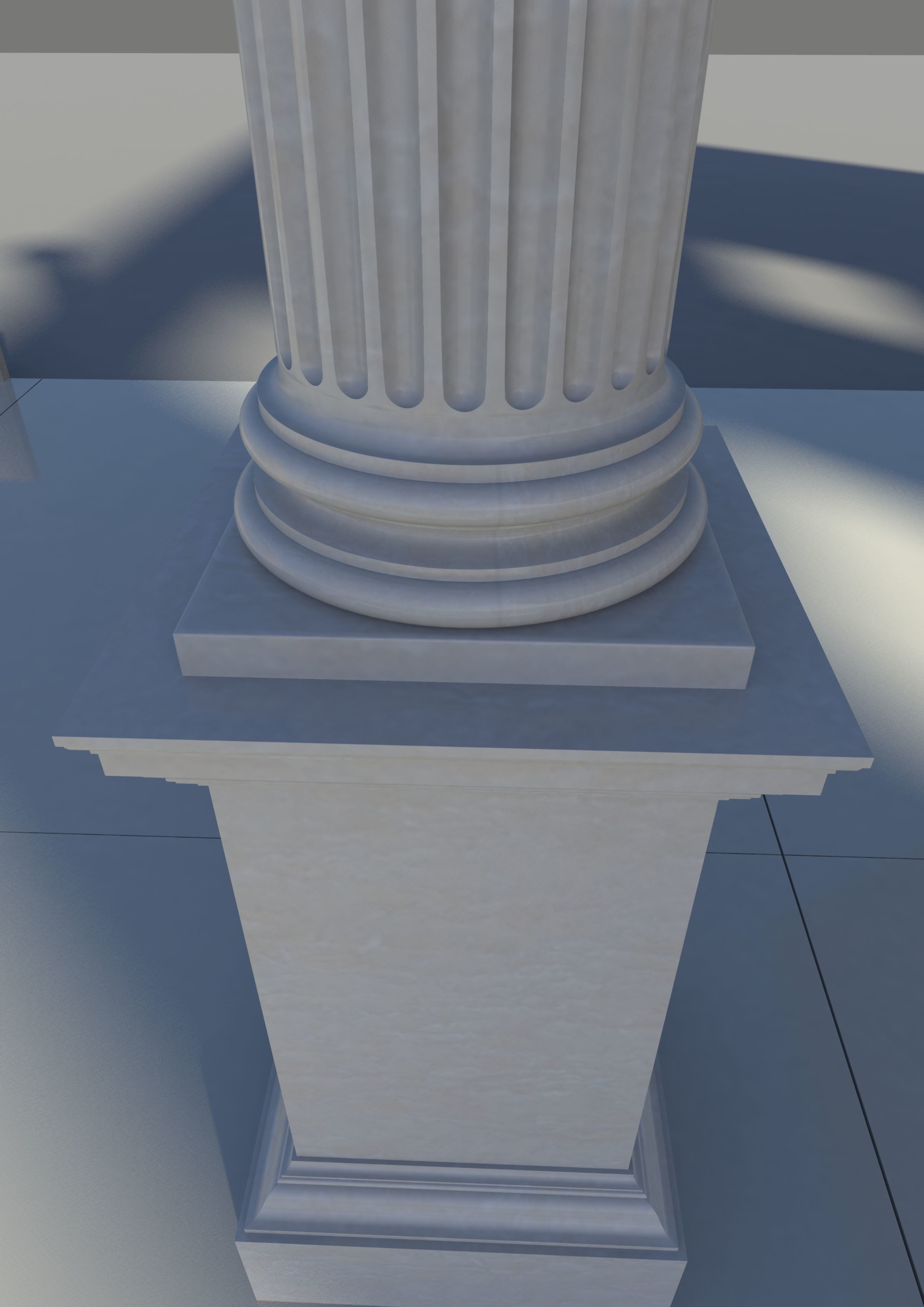 ionic column 3D model | CGTrader