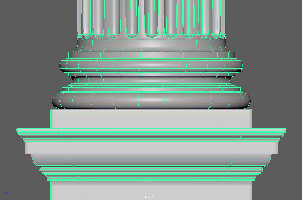 ionic column 3D model | CGTrader