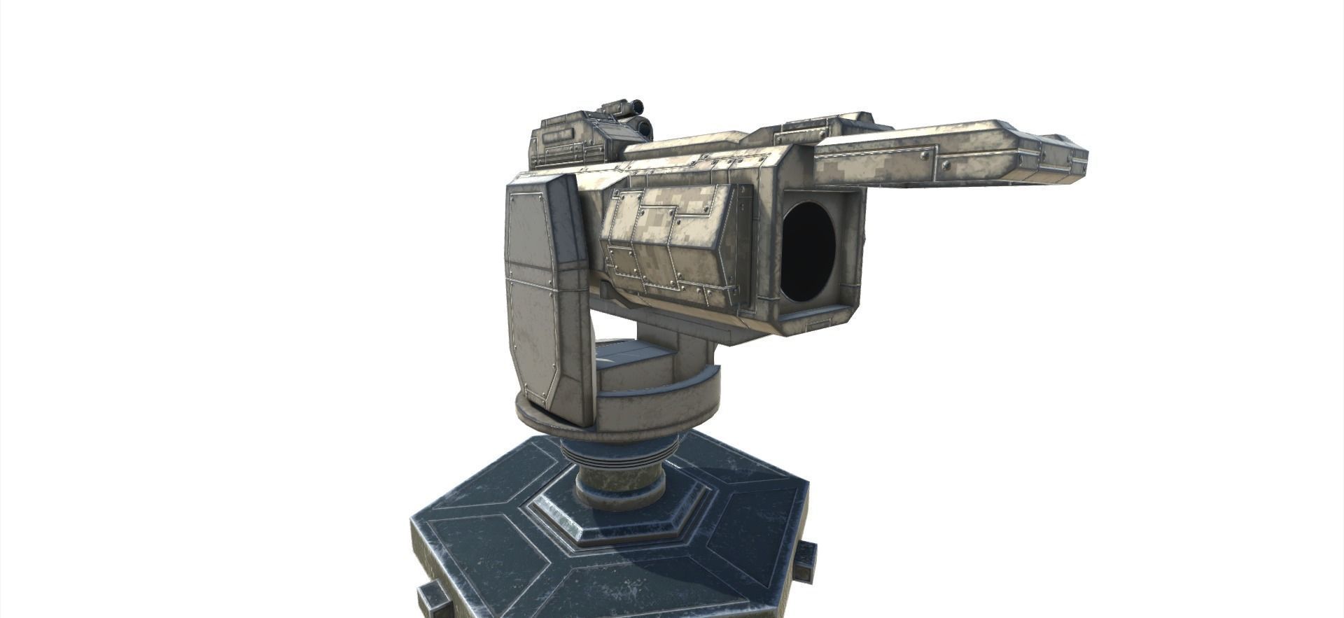 3D model Modern Unmanned Turrets V3 VR / AR / low-poly | CGTrader