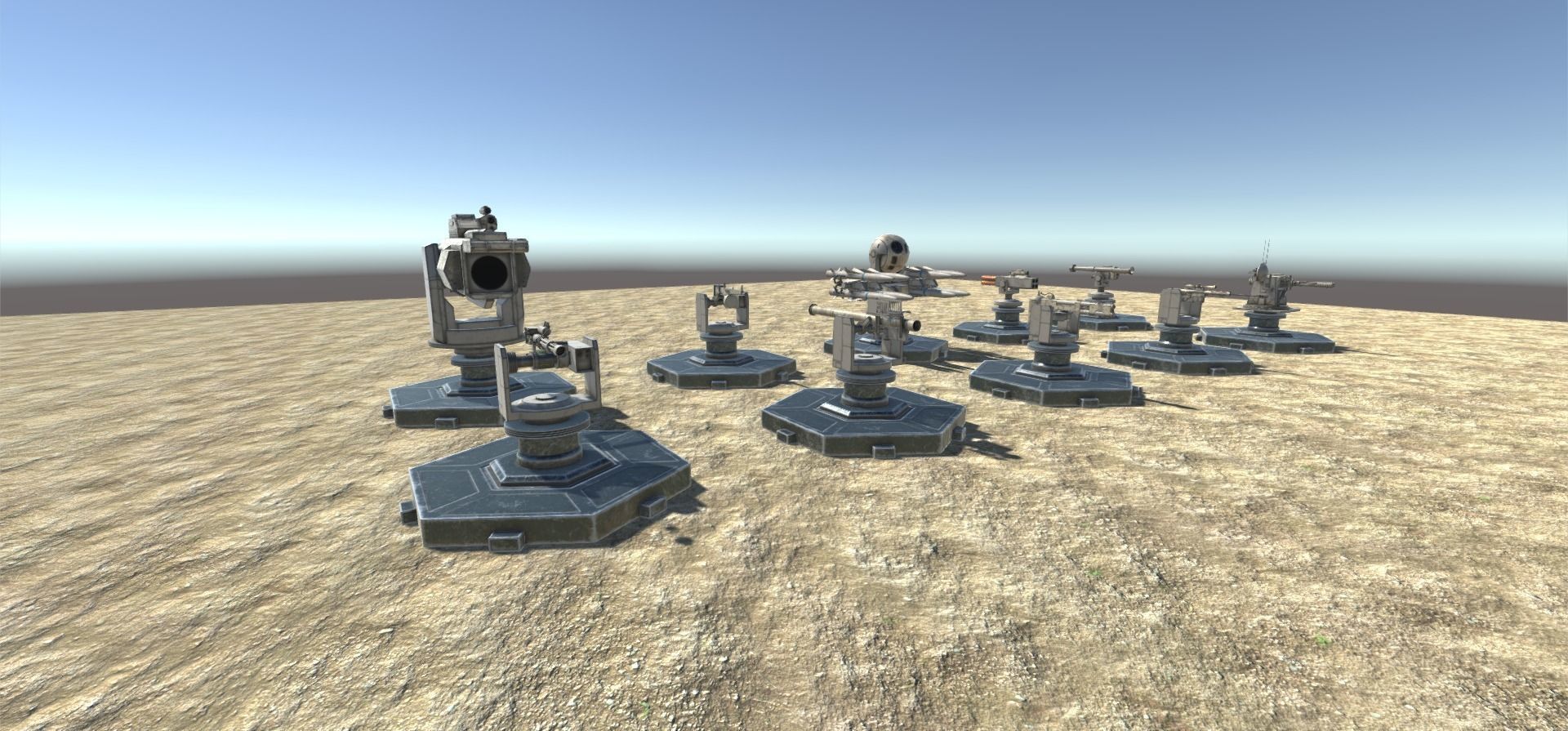 3D model Modern Unmanned Turrets V3 VR / AR / low-poly | CGTrader