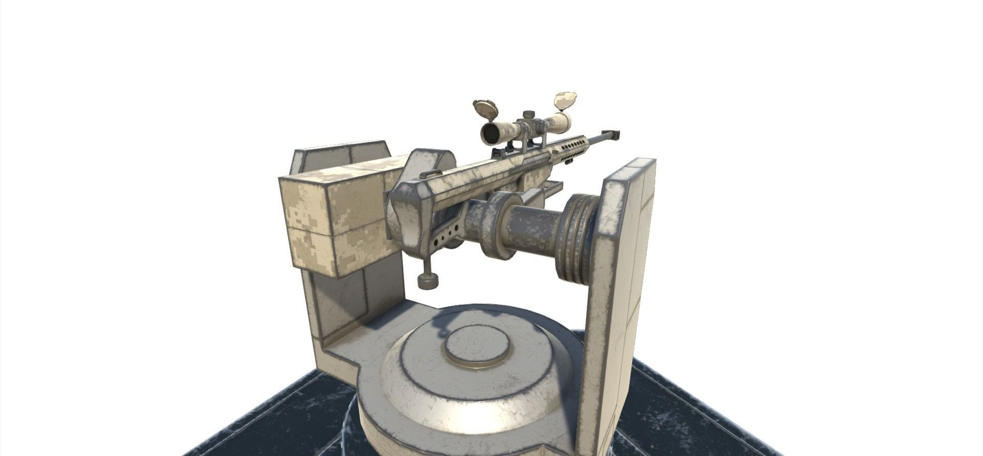 3D model Modern Unmanned Turrets V3 VR / AR / low-poly | CGTrader