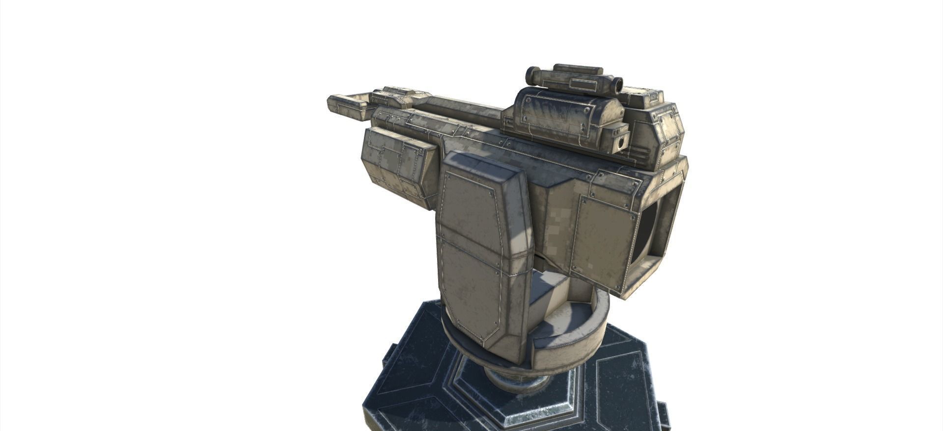 3D model Modern Unmanned Turrets V3 VR / AR / low-poly | CGTrader