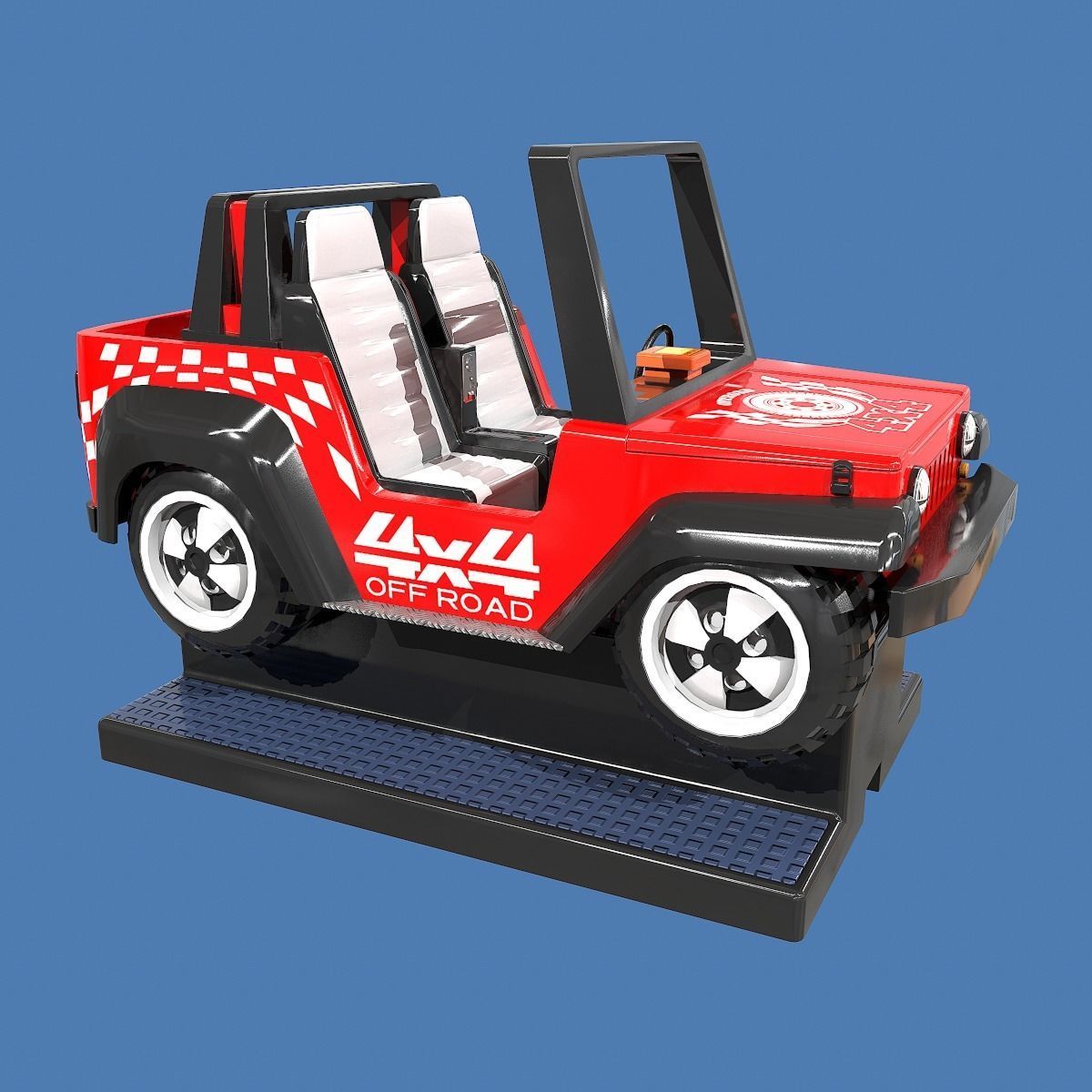 3D model Off Road Coin Operated Ride VR / AR / low-poly | CGTrader