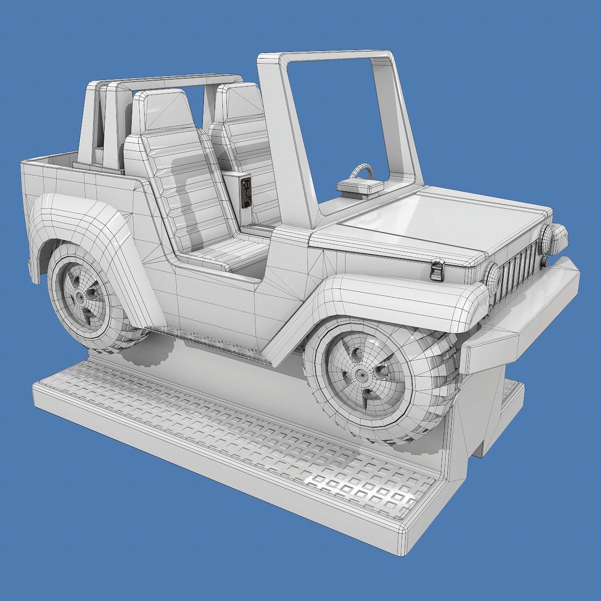 3D model Off Road Coin Operated Ride VR / AR / low-poly | CGTrader