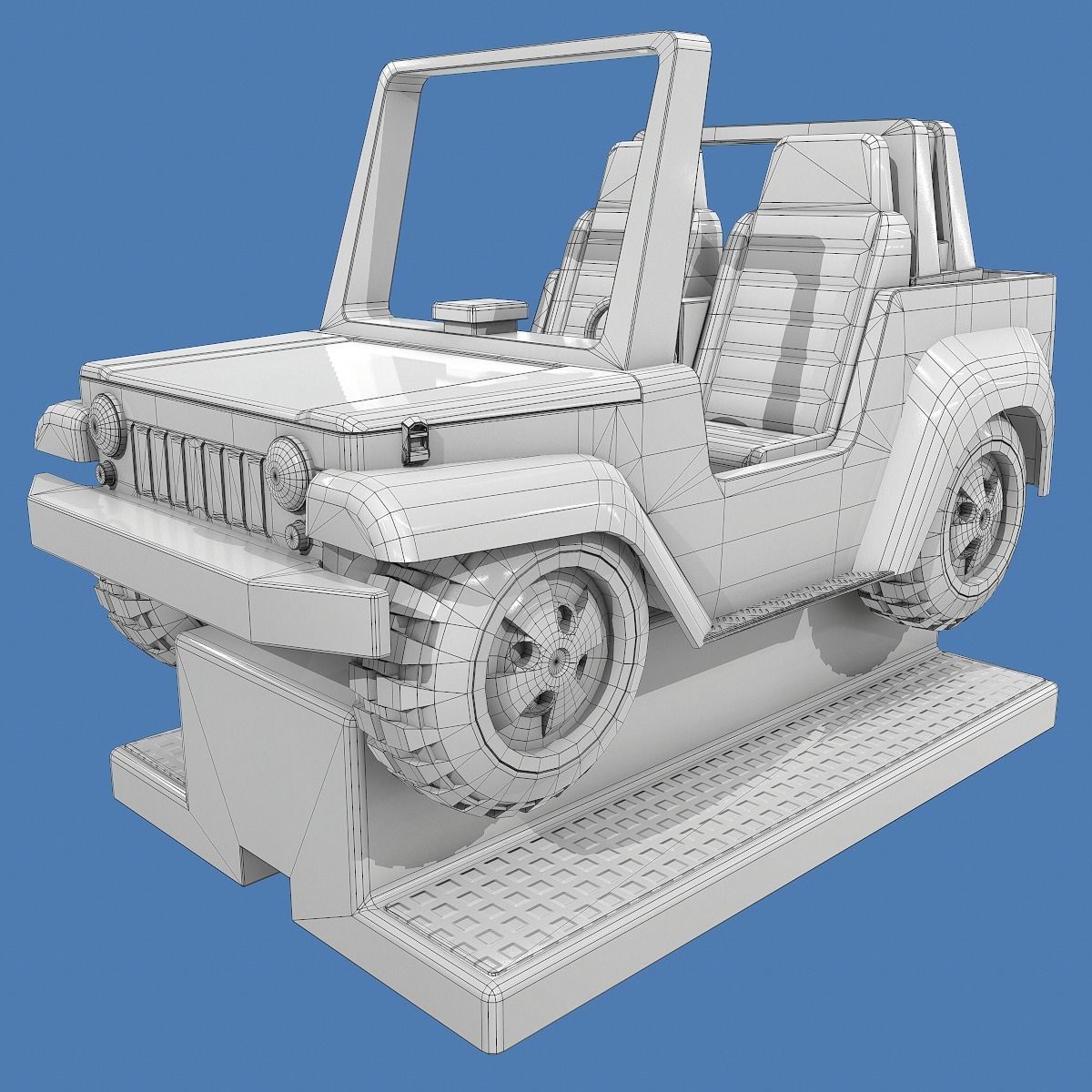 3D model Off Road Coin Operated Ride VR / AR / low-poly | CGTrader