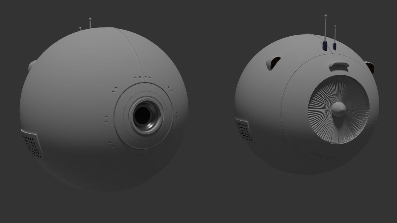 Sci-fi robot - flying robot - camera robot free 3D model | CGTrader