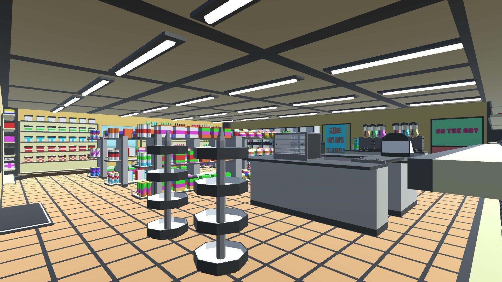 3D model 9t5 Low Poly Convenience Store VR / AR / low-poly | CGTrader