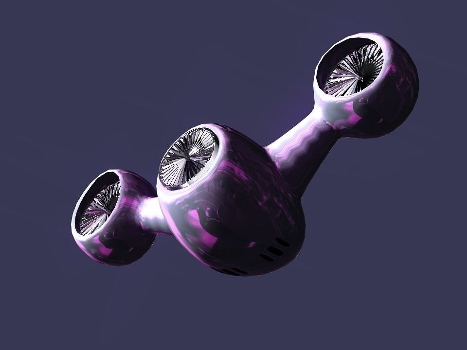 3D model Fan Engine Wings Spaceship VR / AR / low-poly | CGTrader