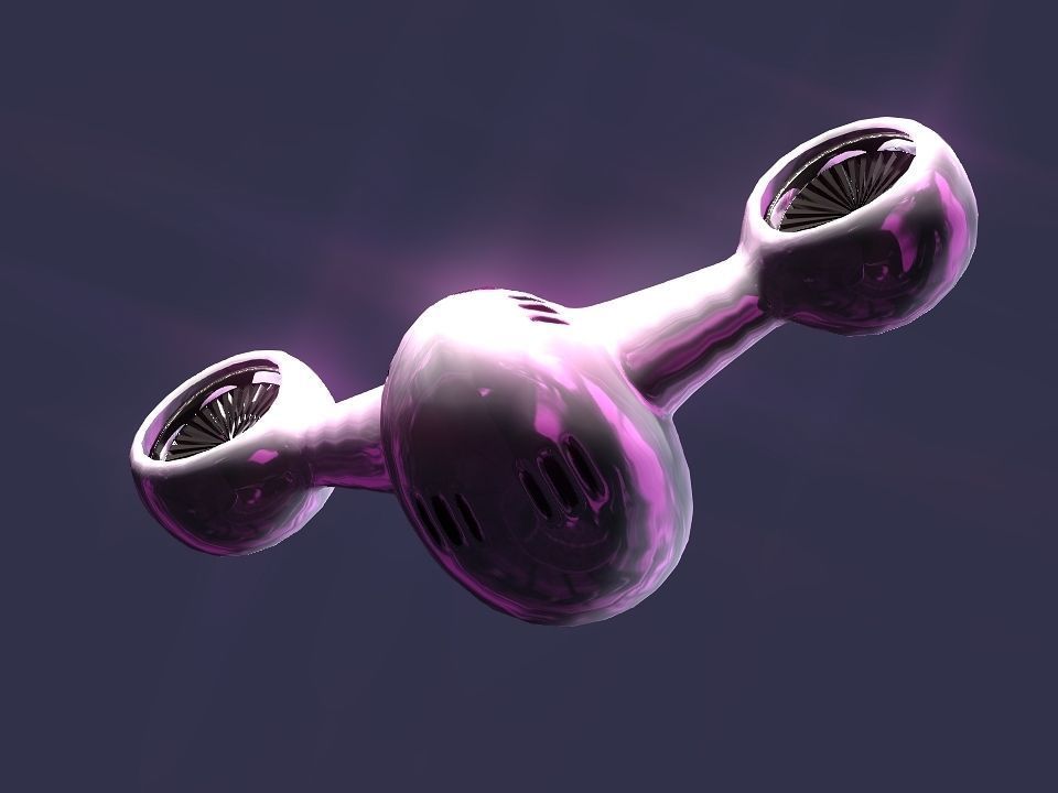 3D model Fan Engine Wings Spaceship VR / AR / low-poly | CGTrader