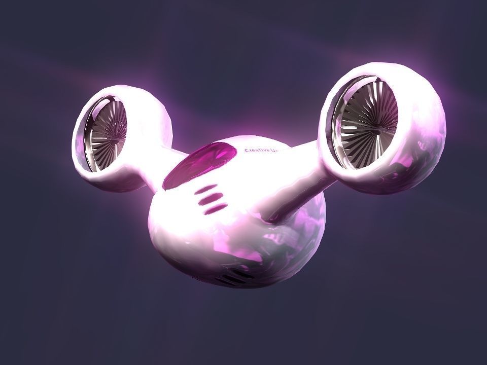 3D model Fan Engine Wings Spaceship VR / AR / low-poly | CGTrader