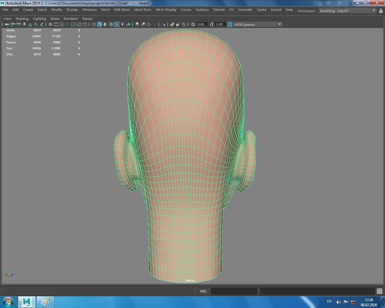 Human head free VR / AR / low-poly 3D model | CGTrader