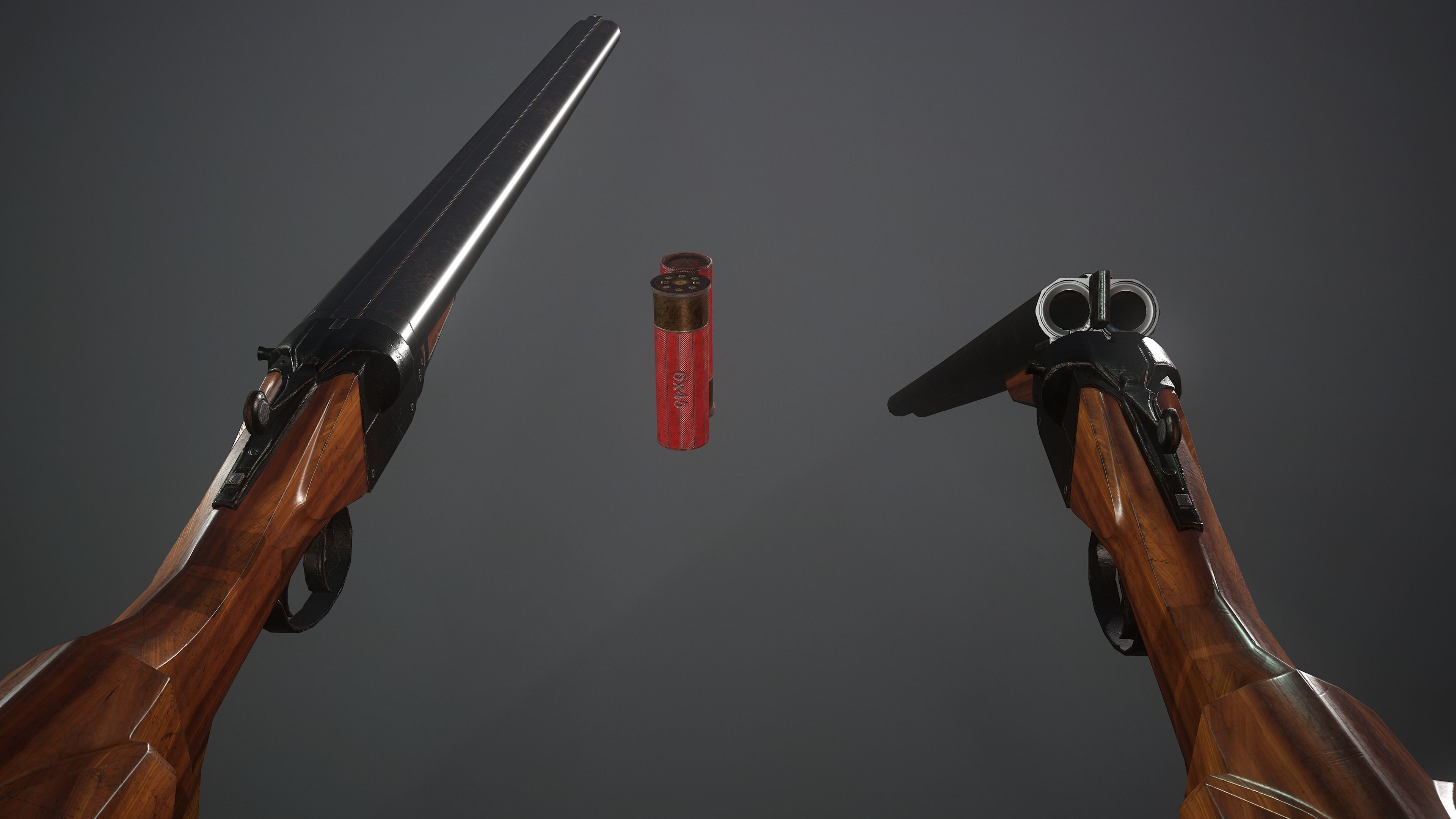 3D model Double-barrel shotgun IZH-54 VR / AR / low-poly | CGTrader