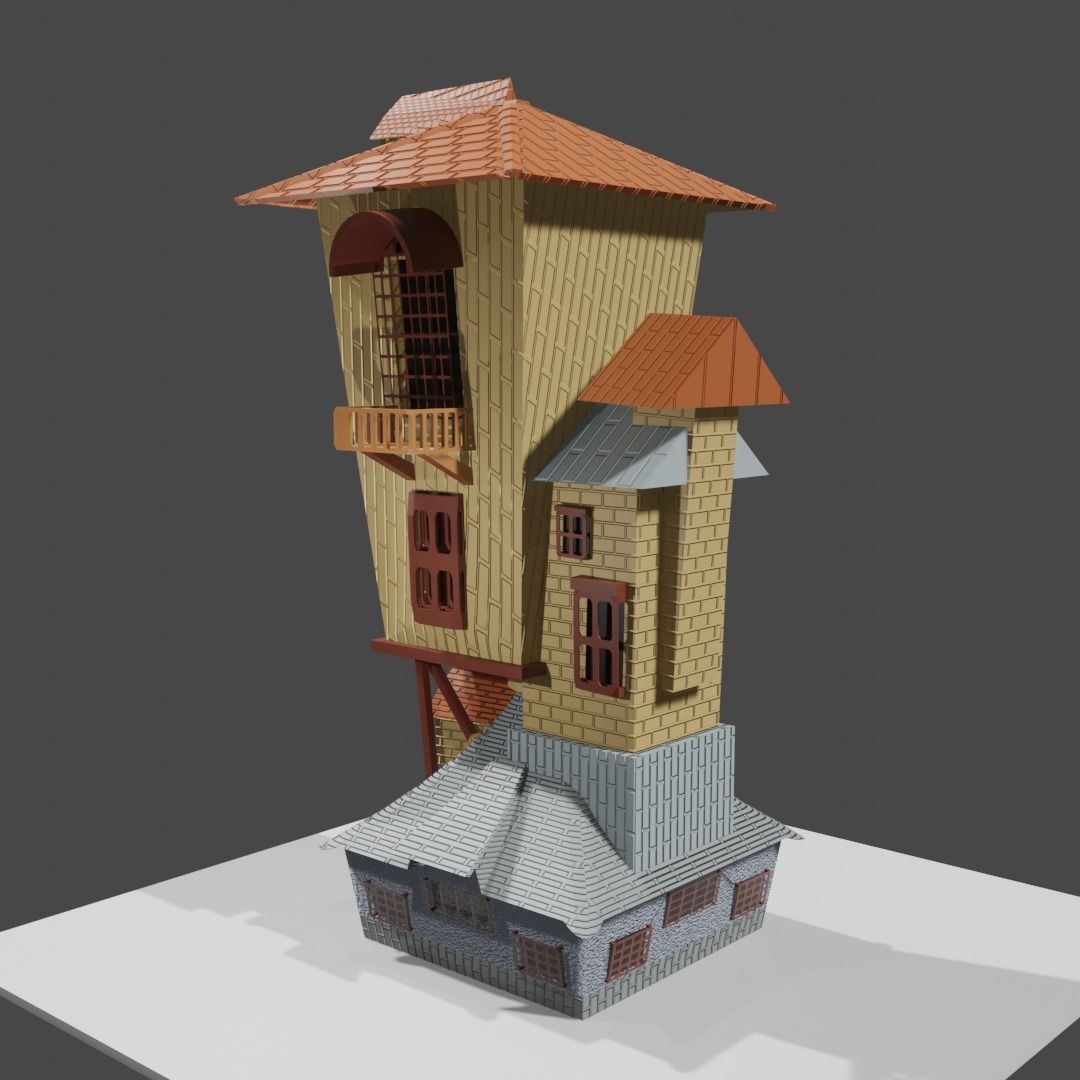 3D model Harry Potter Burrow-Fantasy Building VR / AR / low-poly | CGTrader