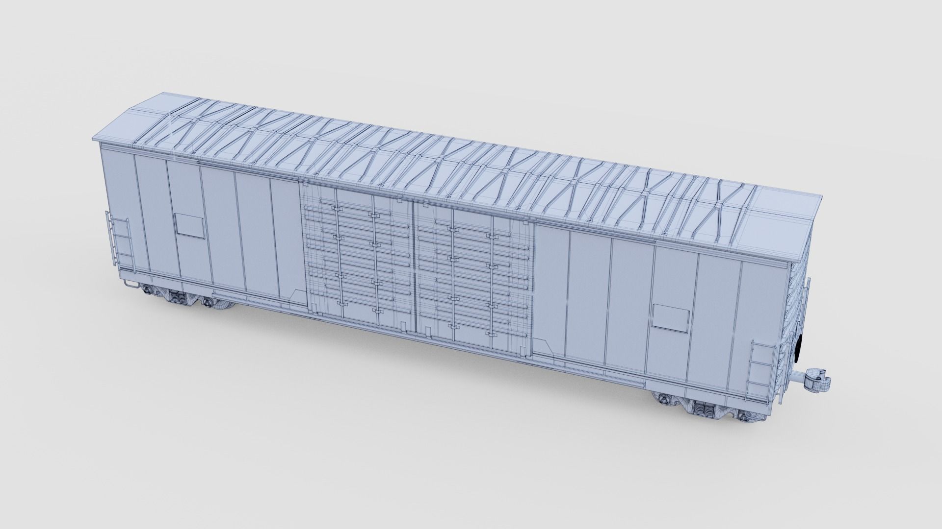3D model BOXCAR - cargo train PBR VR / AR / low-poly | CGTrader