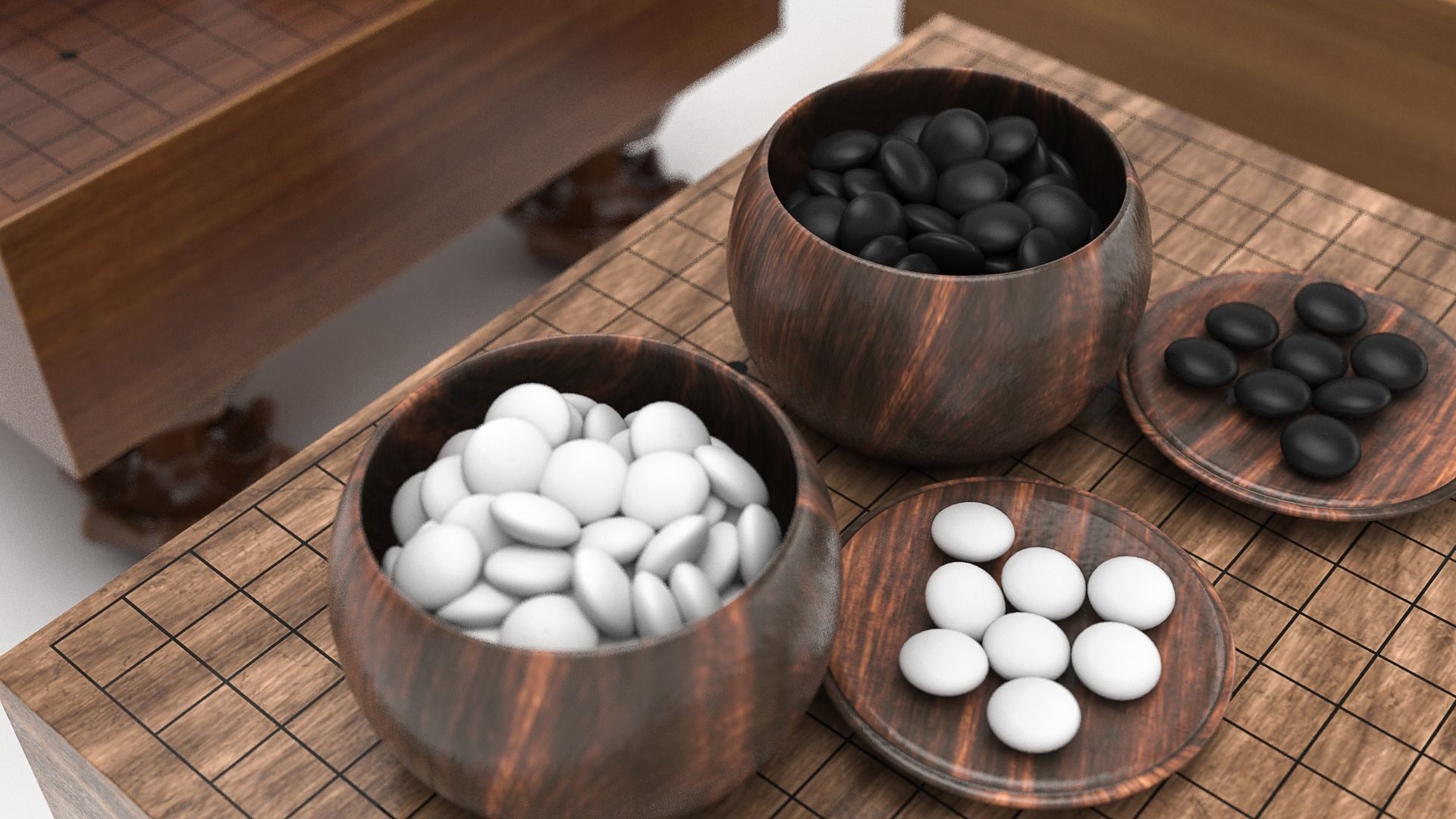 Goban 3D model | CGTrader