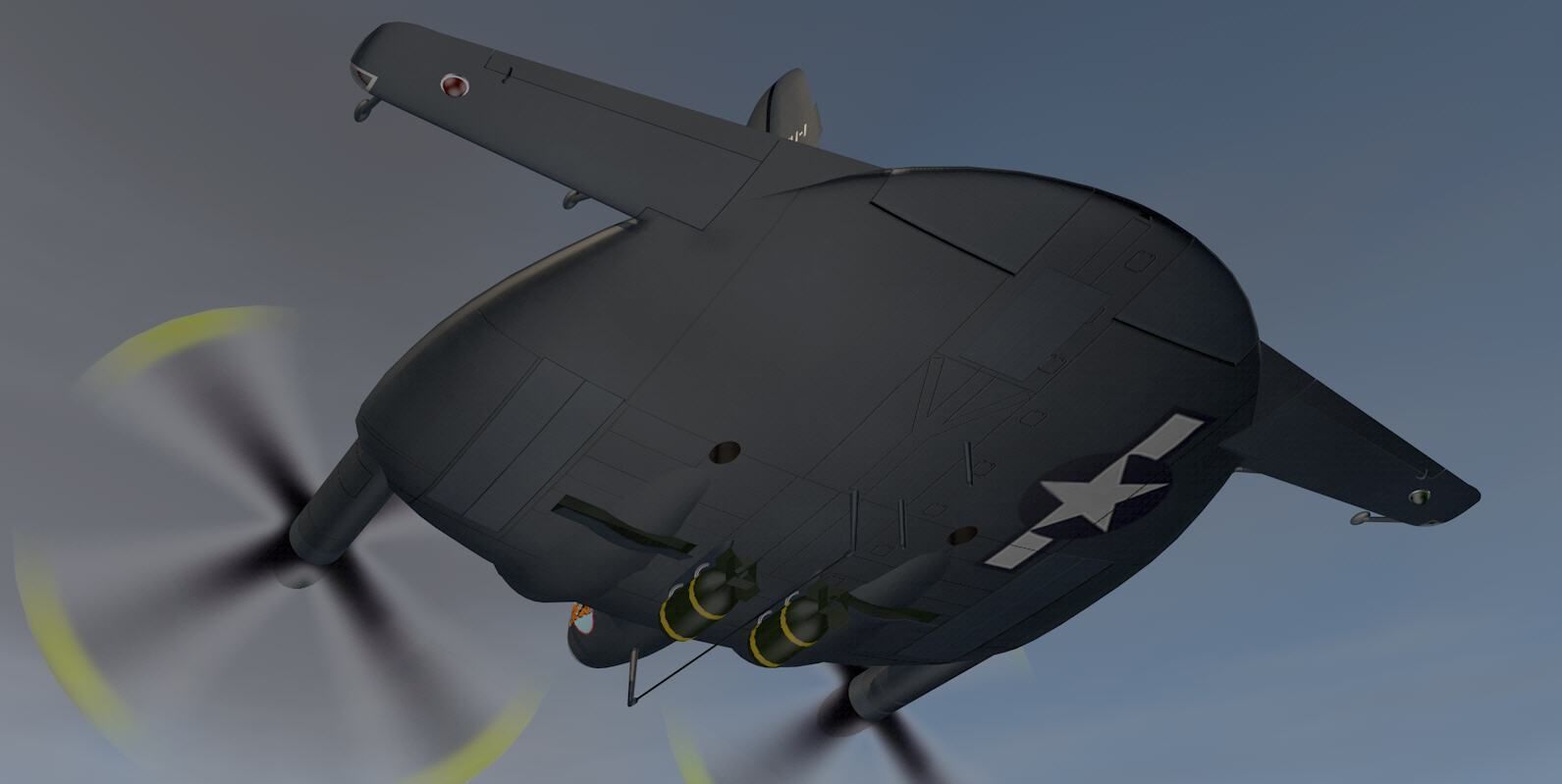 Vought XF5U-1 Flying Flapjack 3D model | CGTrader