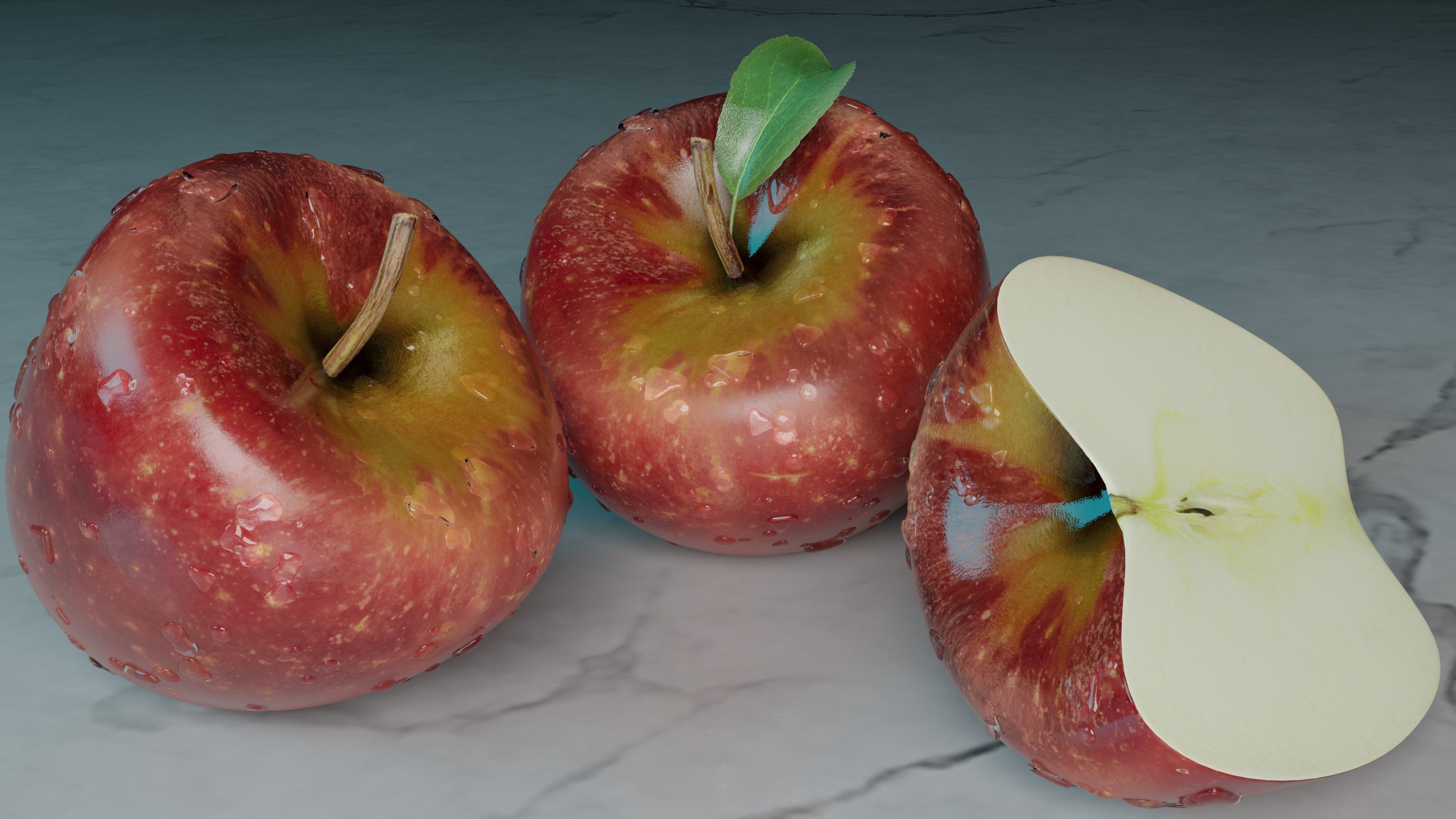 3D model Realistic Apple Fruit 3D Model VR / AR / low-poly | CGTrader