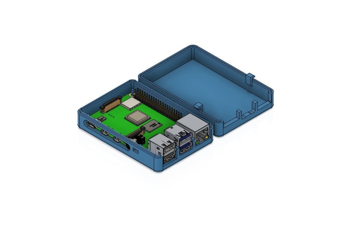 Rasberry Pi 4 Case 3D model 3D printable | CGTrader