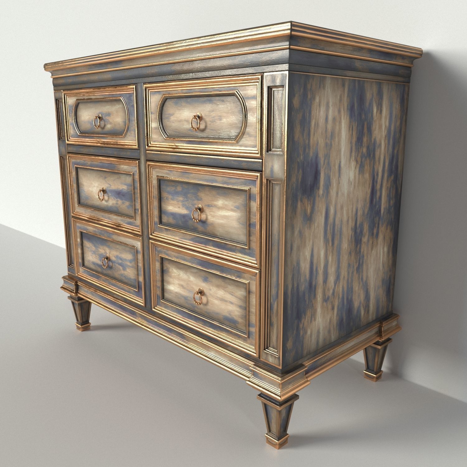 Chest of drawers free 3D model | CGTrader