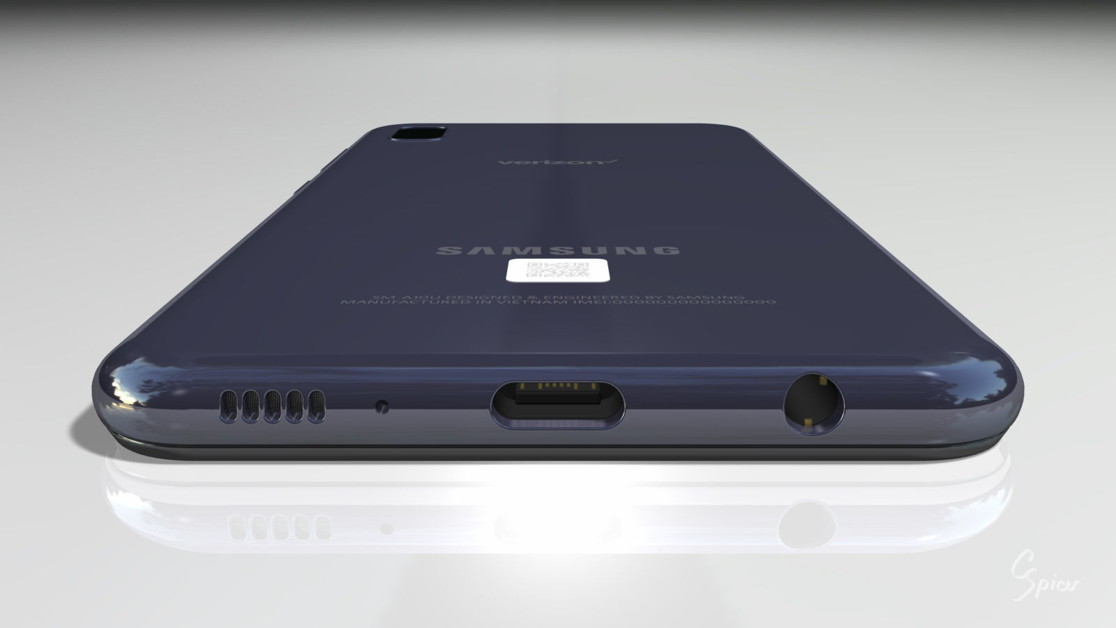 Samsung Galaxy A10e Model SM-A102U Smartphone 3D model | CGTrader