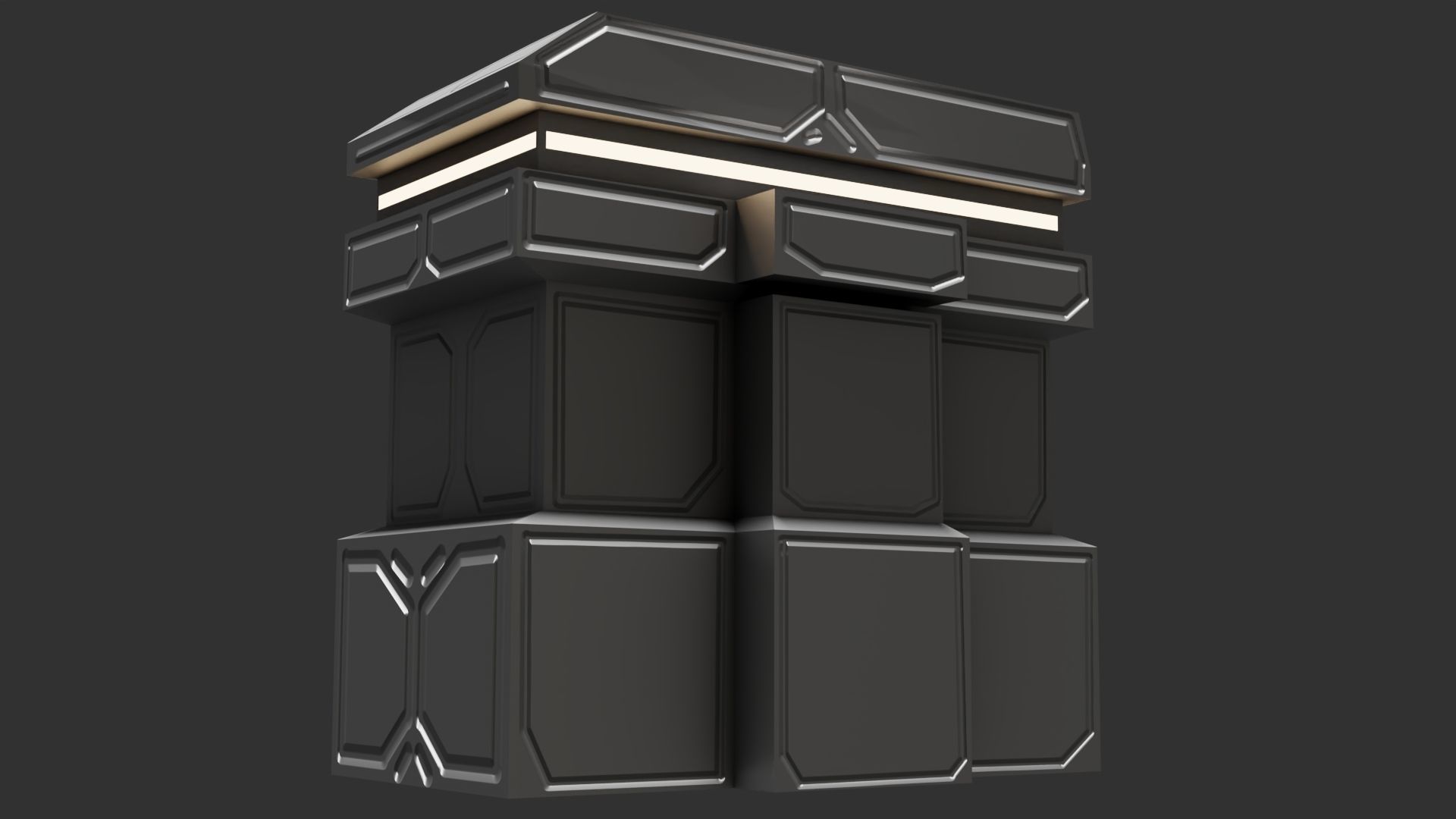 Scifi KitBash with Textures free VR / AR / low-poly 3D model | CGTrader