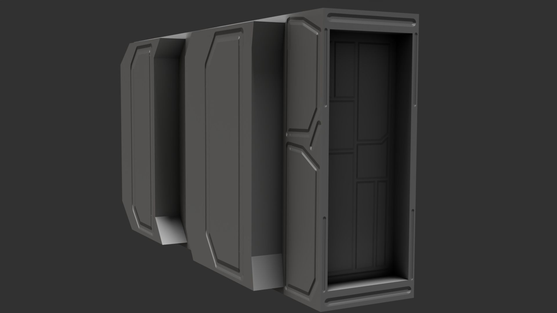 Scifi KitBash with Textures free VR / AR / low-poly 3D model | CGTrader