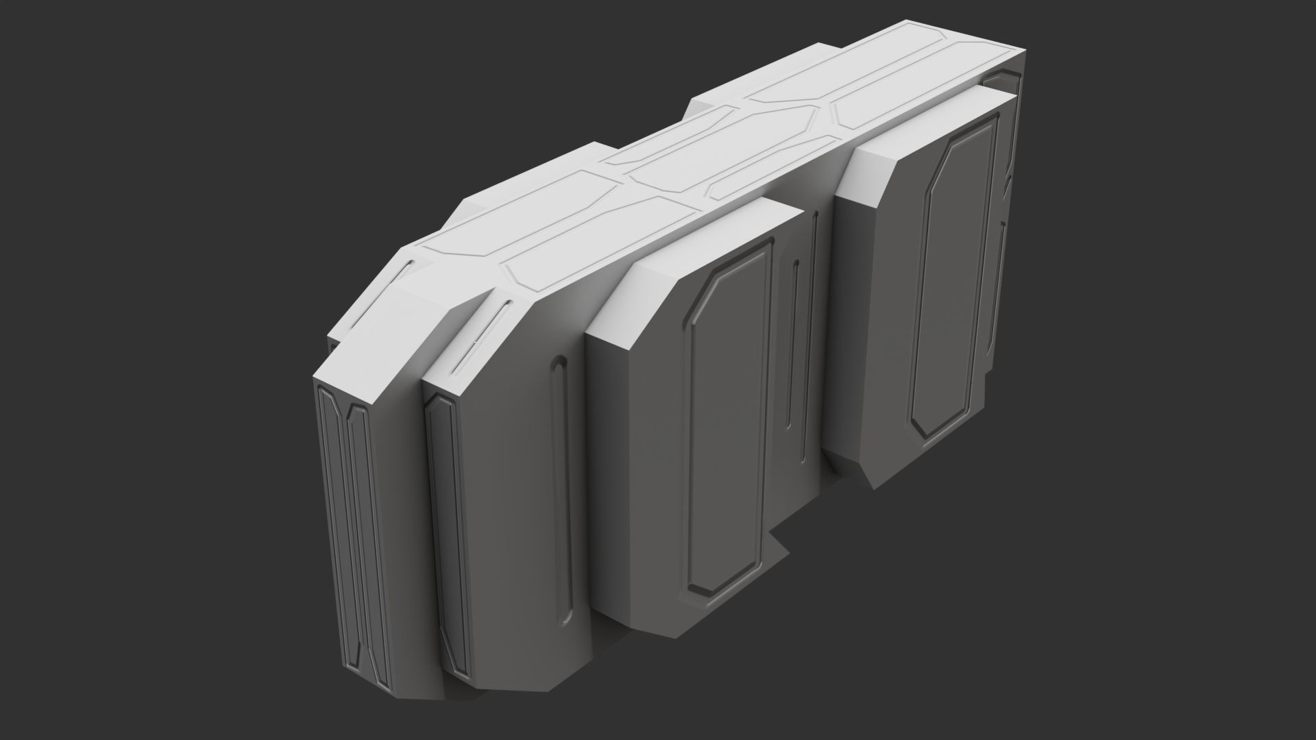 Scifi KitBash with Textures free VR / AR / low-poly 3D model | CGTrader