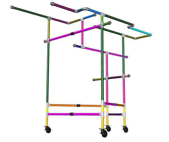 Pipes Rack Assembly free 3D model | CGTrader