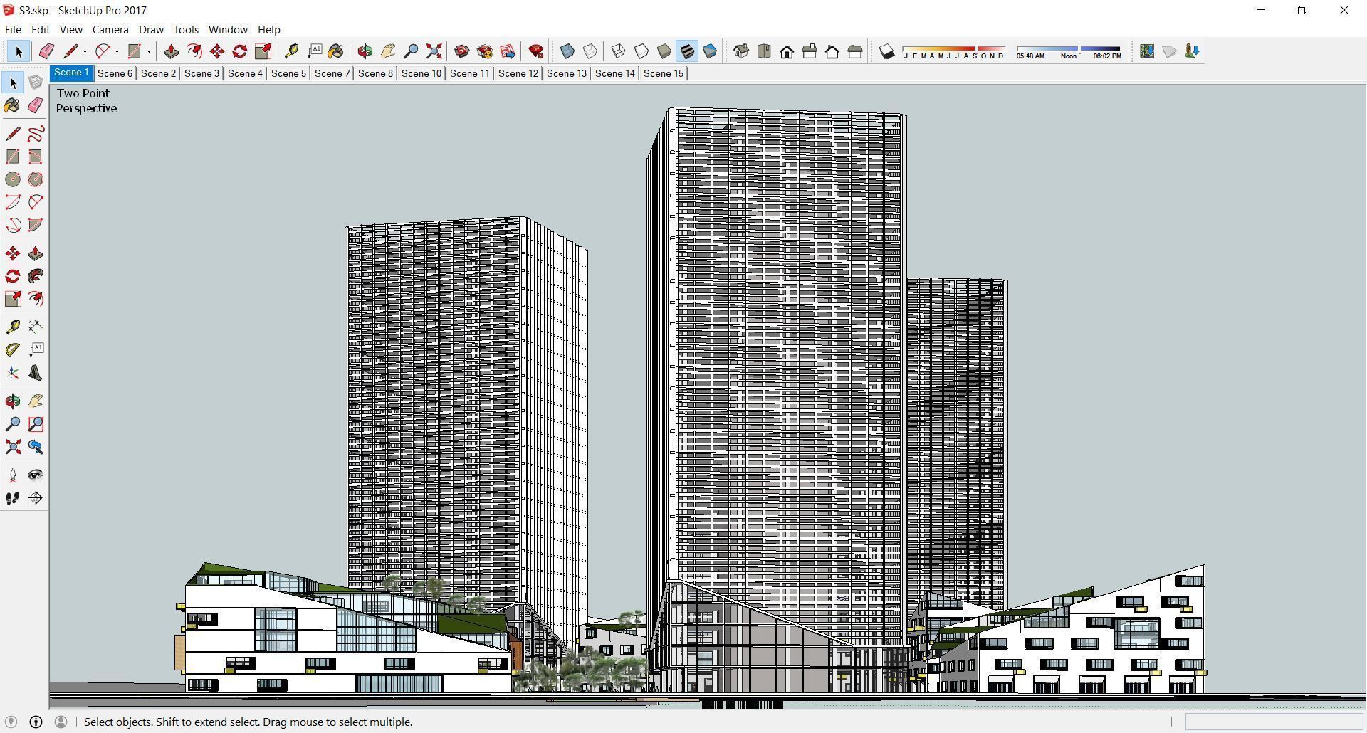 Architecture Sketchup Tower S3 3D model | CGTrader
