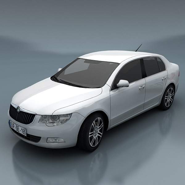 3D model Skoda Superb VR / AR / low-poly | CGTrader