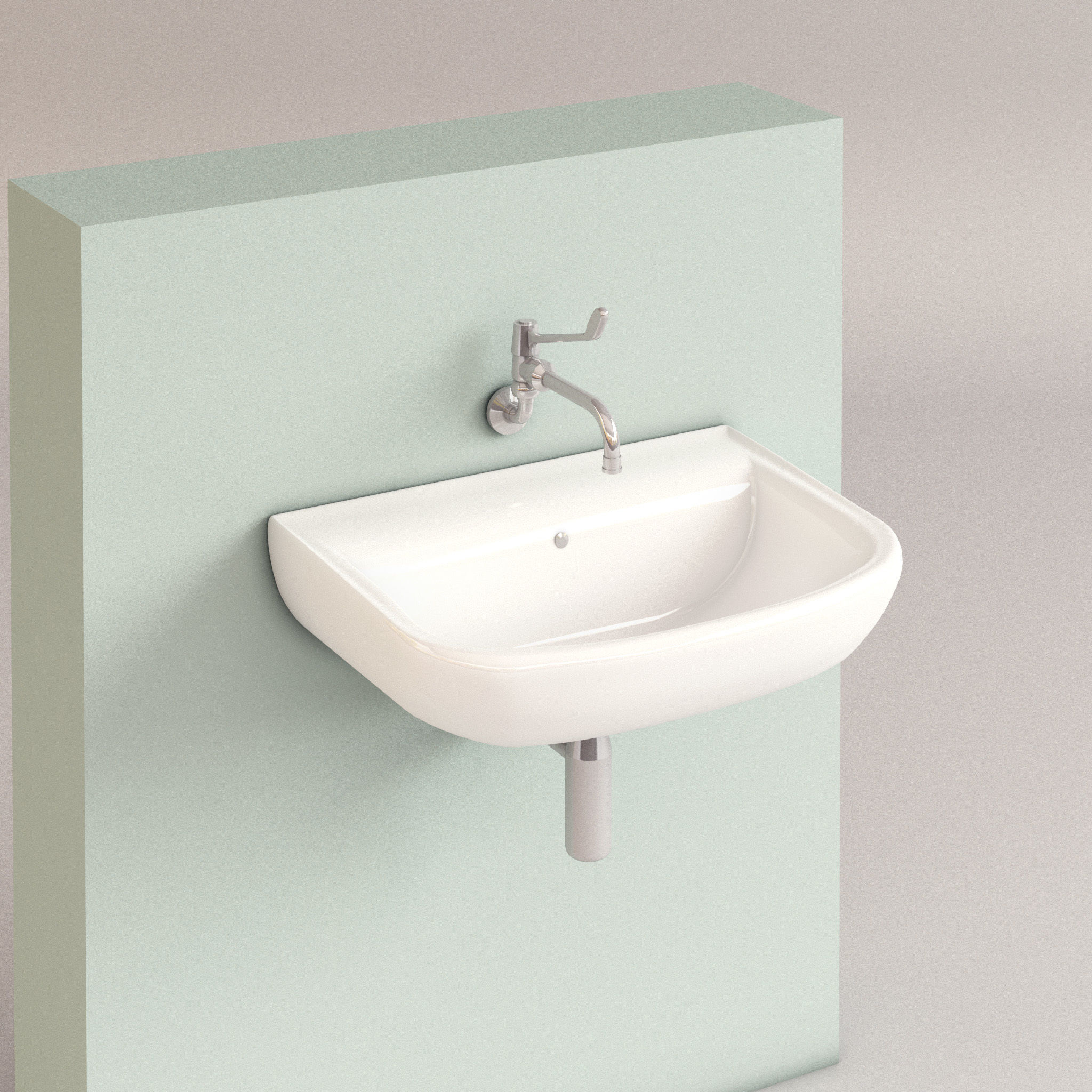 Hospital Handwash Basin 3D model | CGTrader