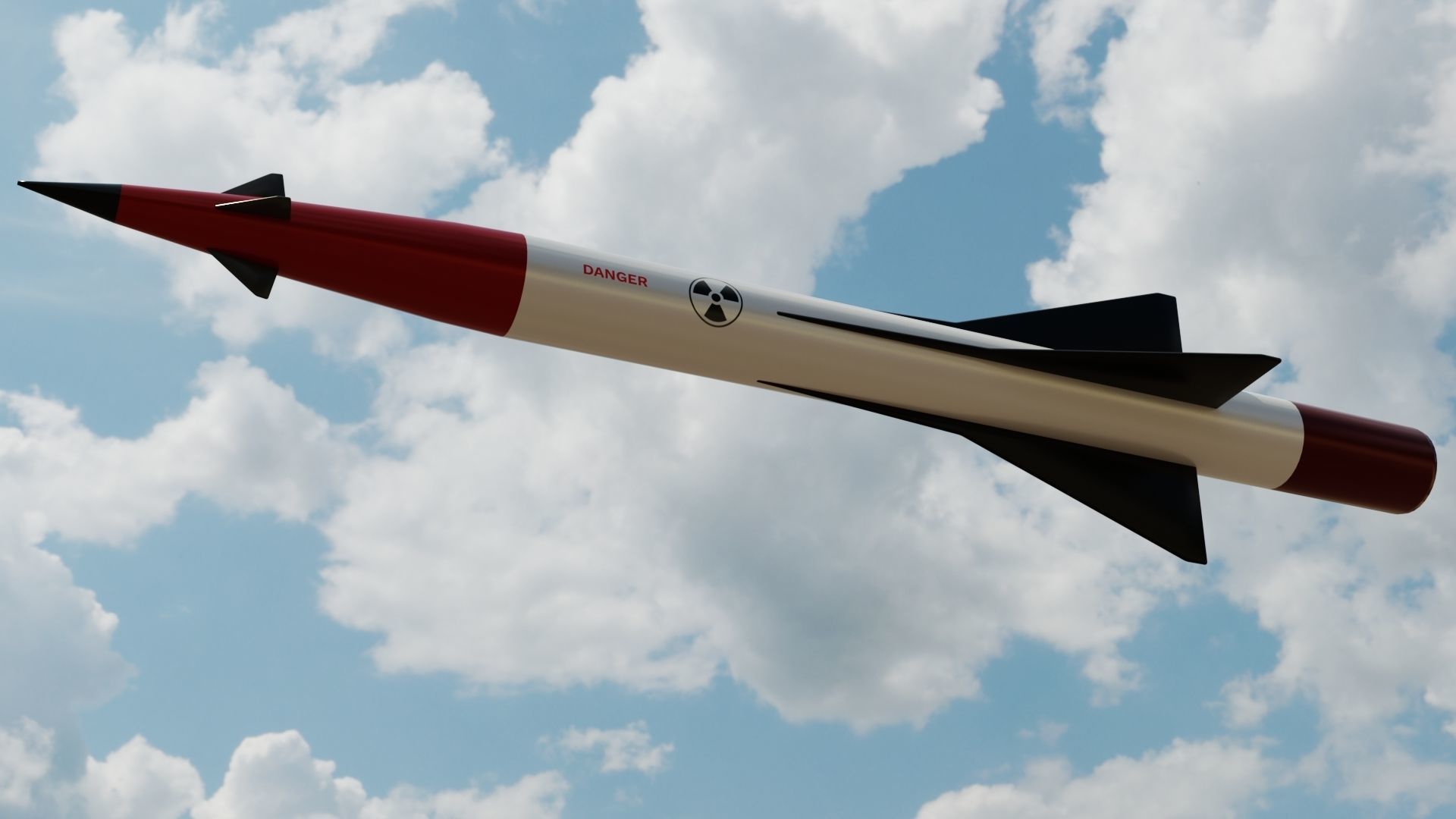 3D model Missile pack 2 models complete textures and materials Low-poly ...