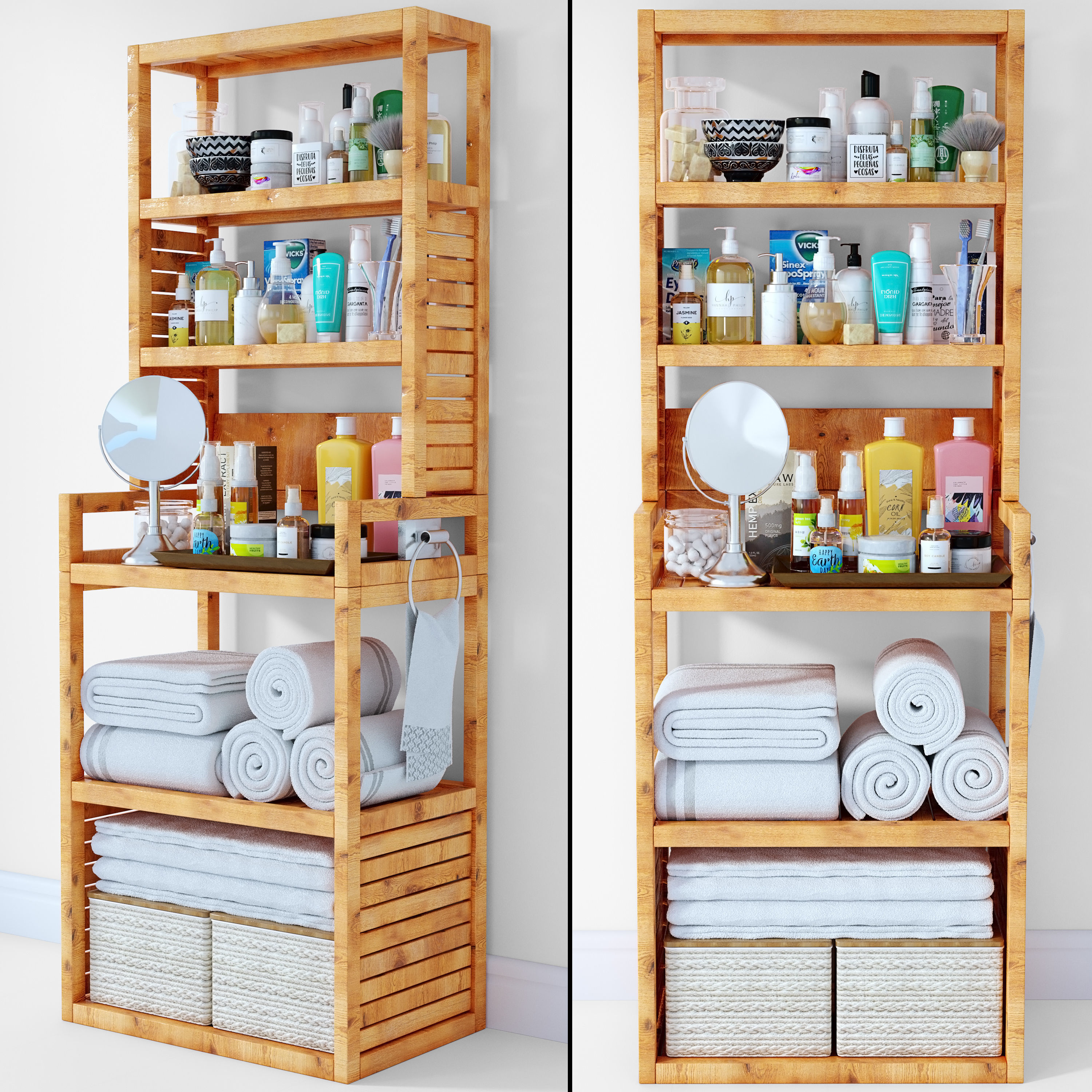 Bathroom shelf 3D model | CGTrader