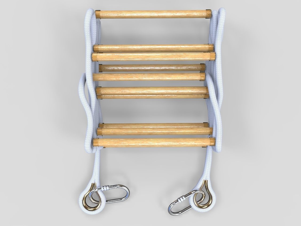Folded Rope Ladder 3D model | CGTrader