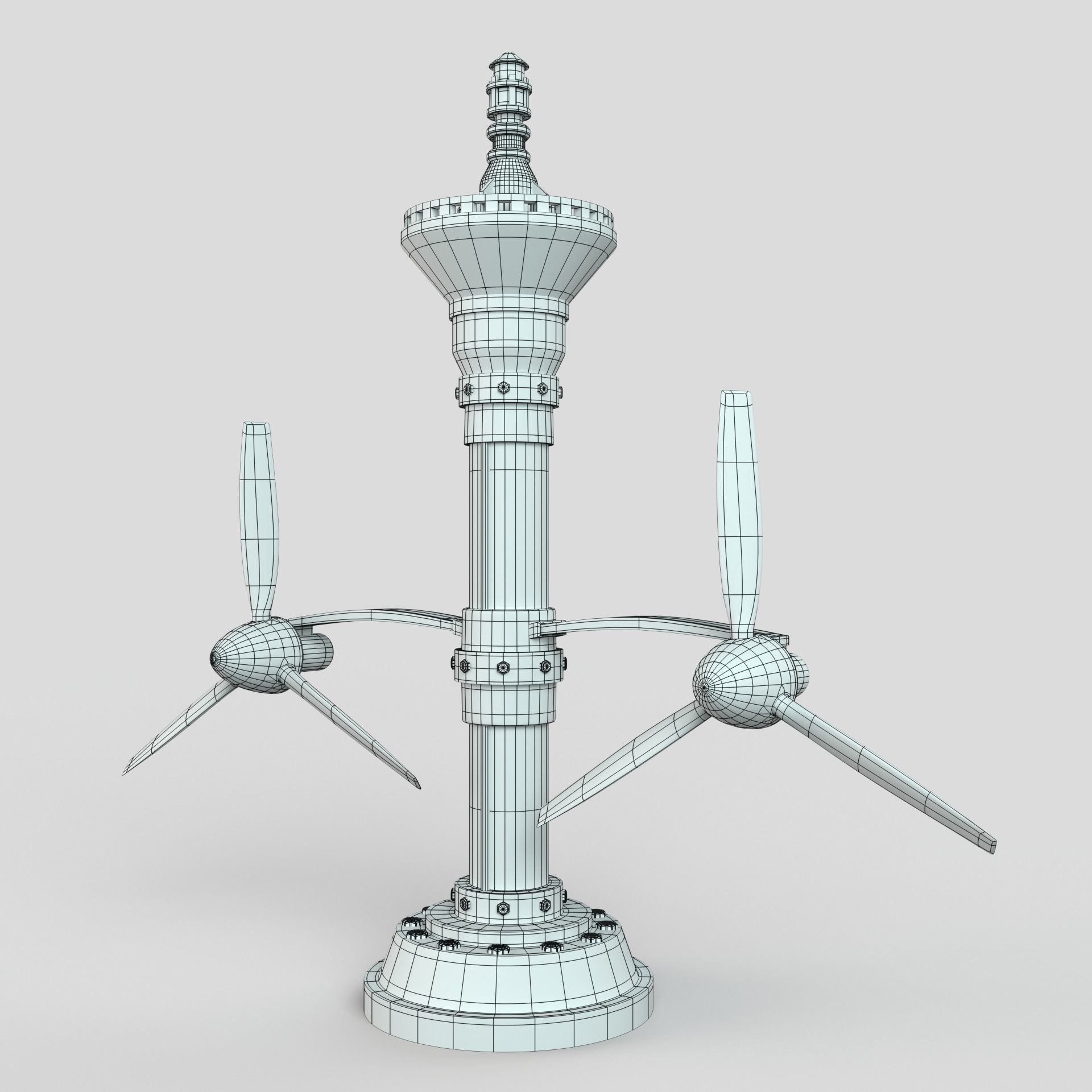 Hydroelectric power generator 3D model | CGTrader