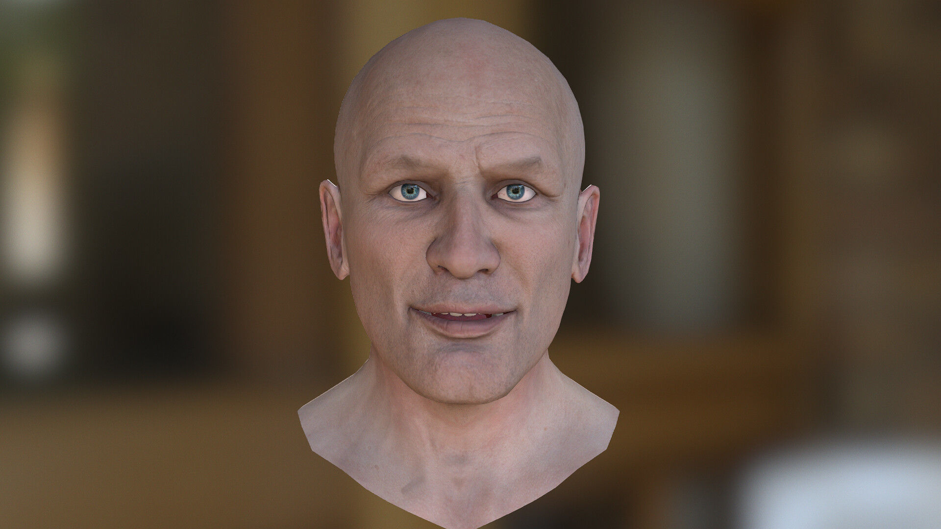 3D model Male head rigged VR / AR / low-poly rigged | CGTrader