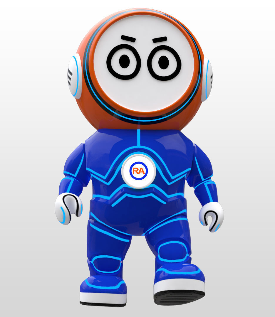 Robot Assistant 3D model animated rigged | CGTrader