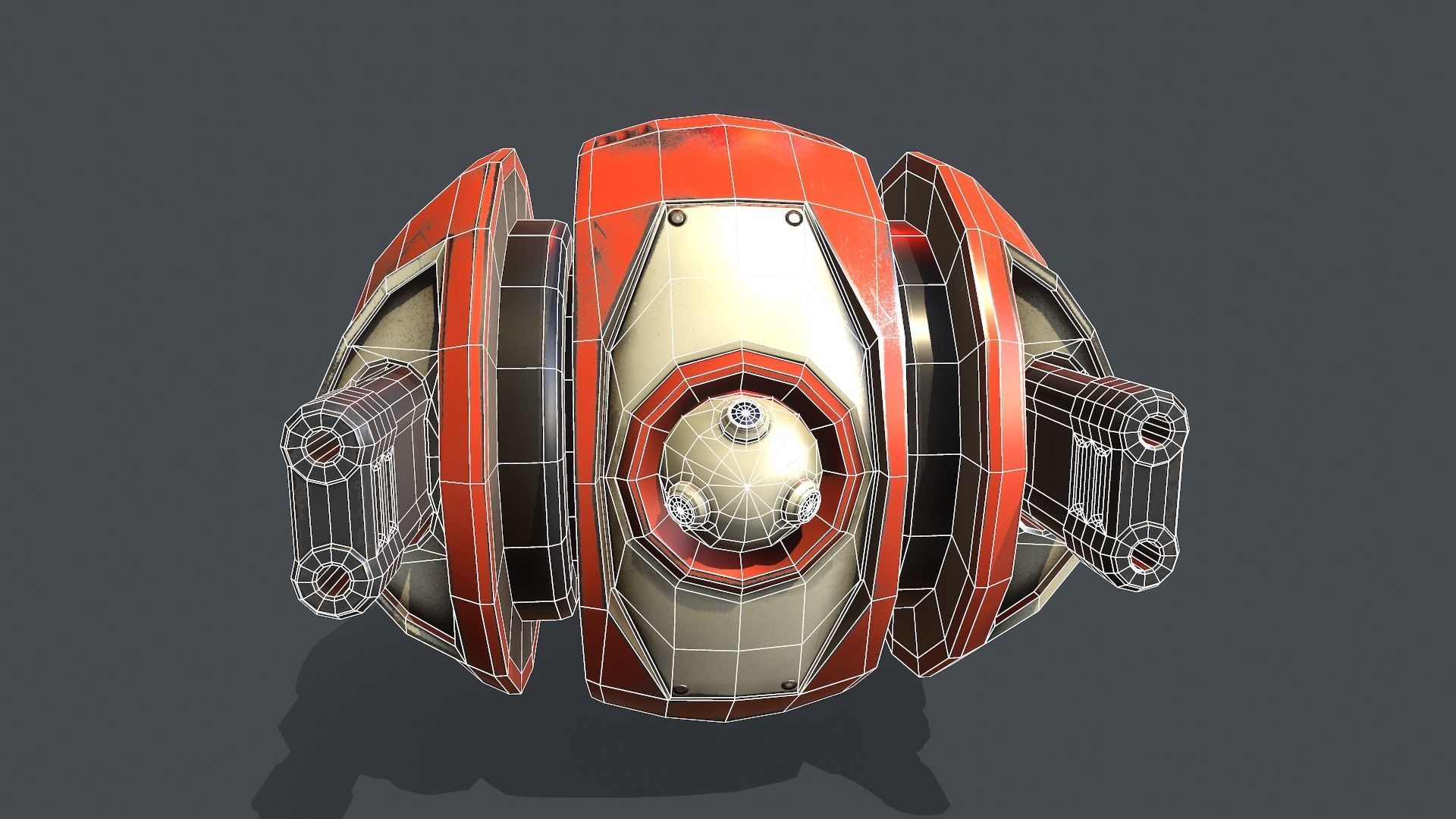 3D model Sphere Drone VR / AR / low-poly rigged animated | CGTrader