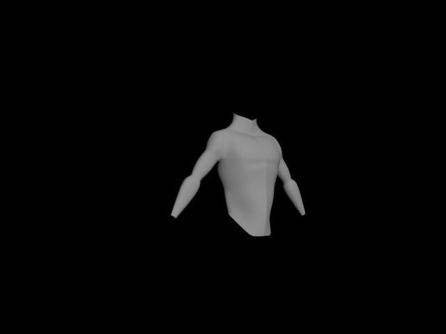 torso with proper topology 3D model | CGTrader