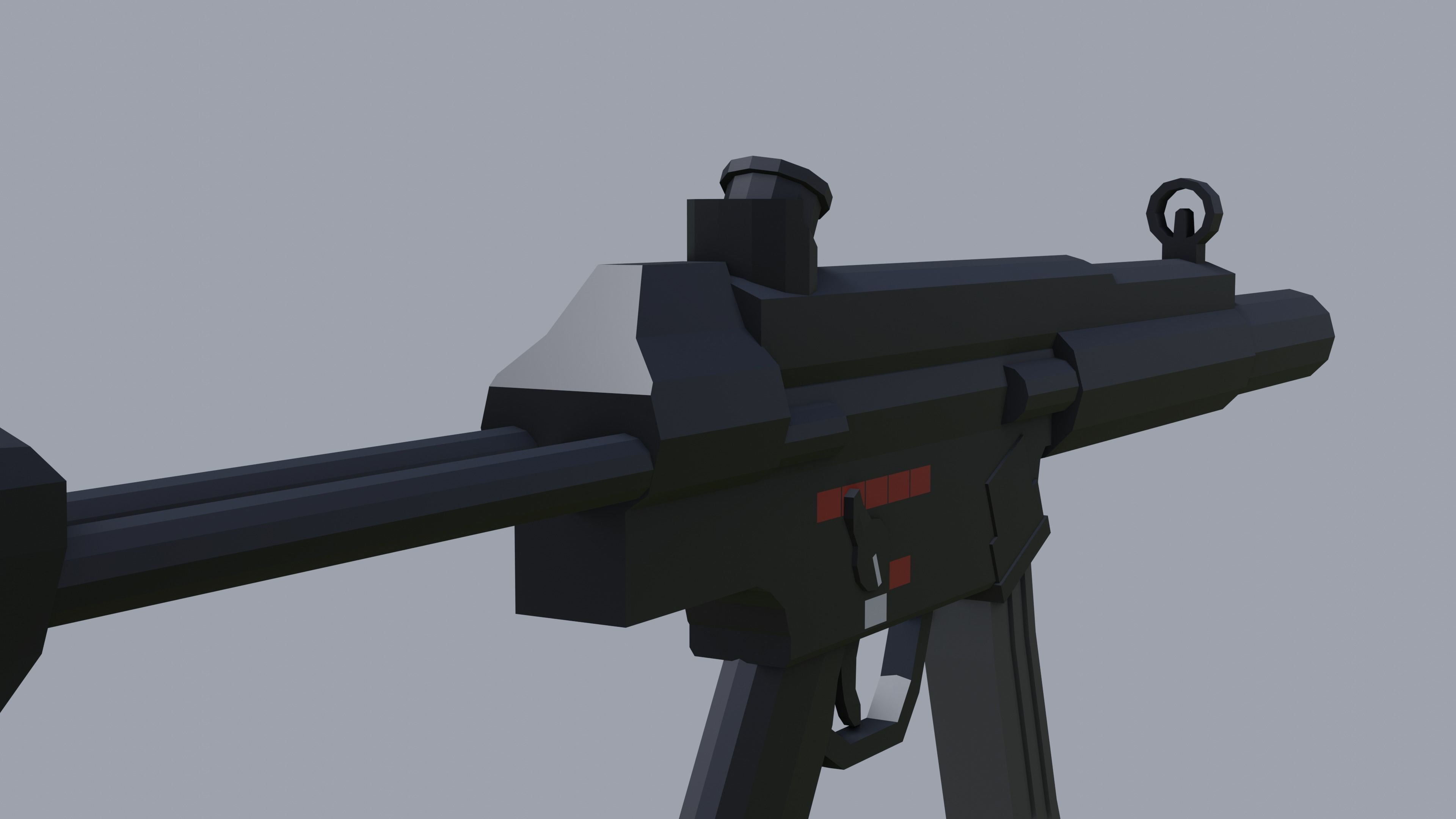 MP5 low poly free VR / AR / low-poly 3D model | CGTrader