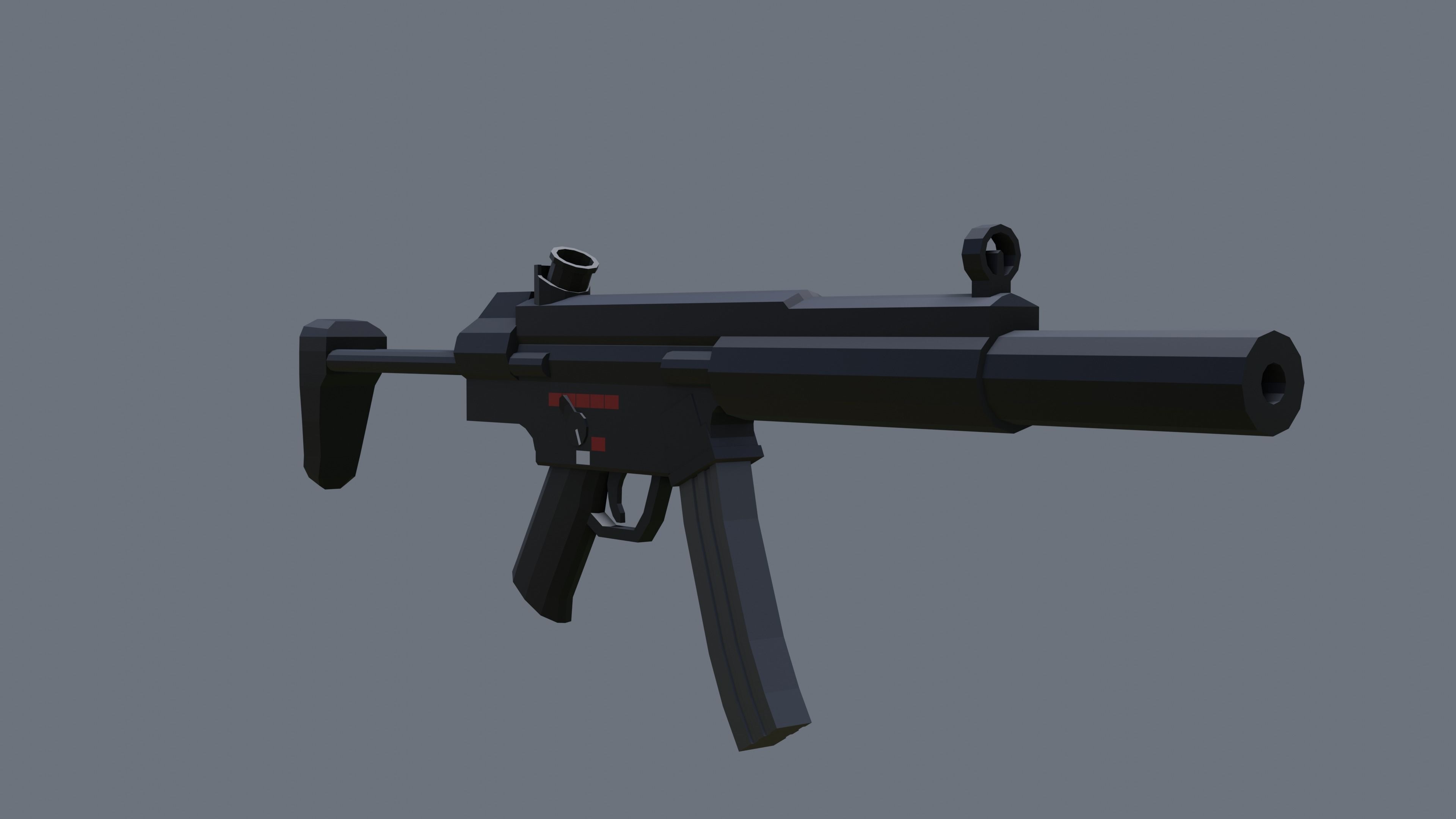 MP5 low poly free VR / AR / low-poly 3D model | CGTrader