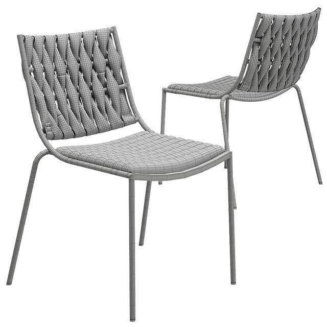 KARE Chair Two Face Green 3D model | CGTrader