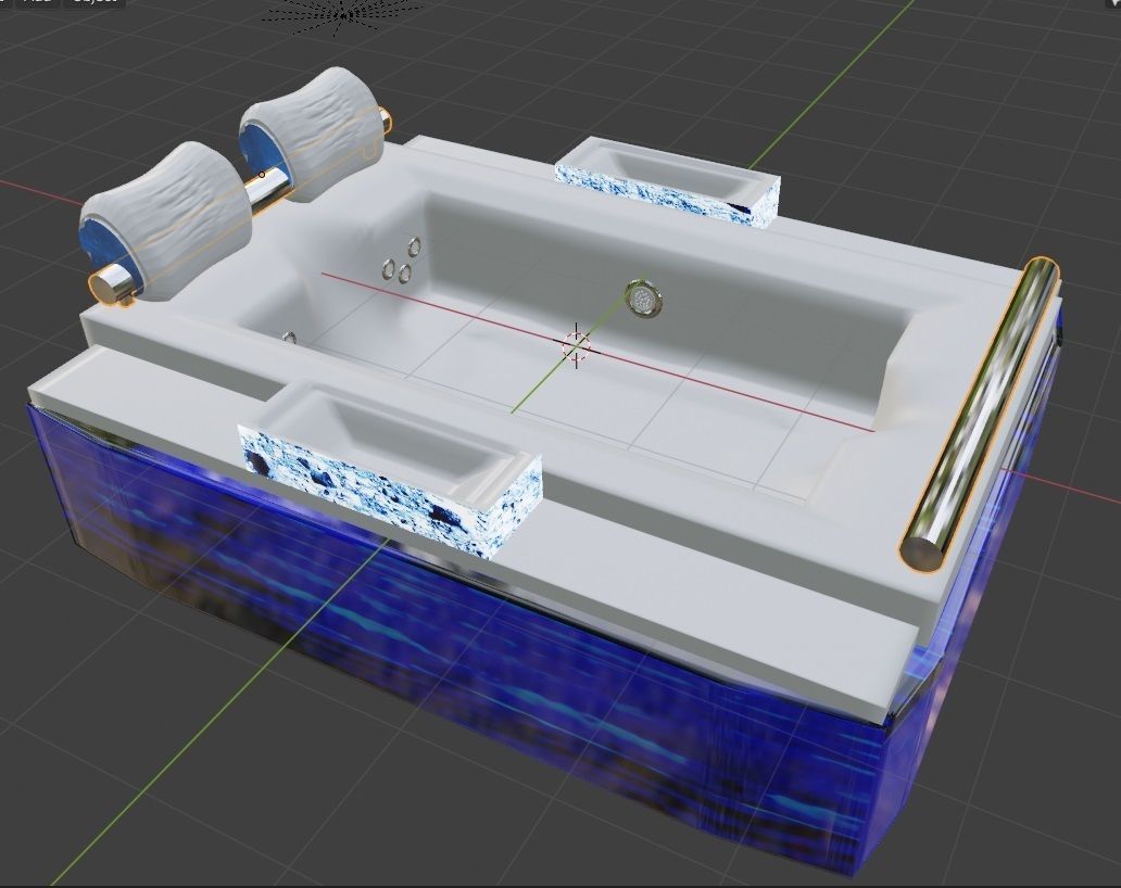 jacuzzi obj format 3d blender 2 8 peak 550 88 3D model | CGTrader