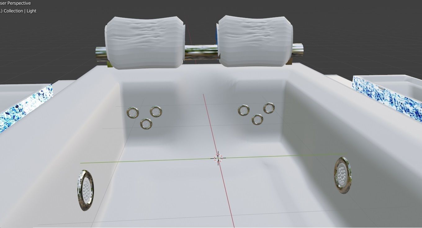 jacuzzi obj format 3d blender 2 8 peak 550 88 3D model | CGTrader