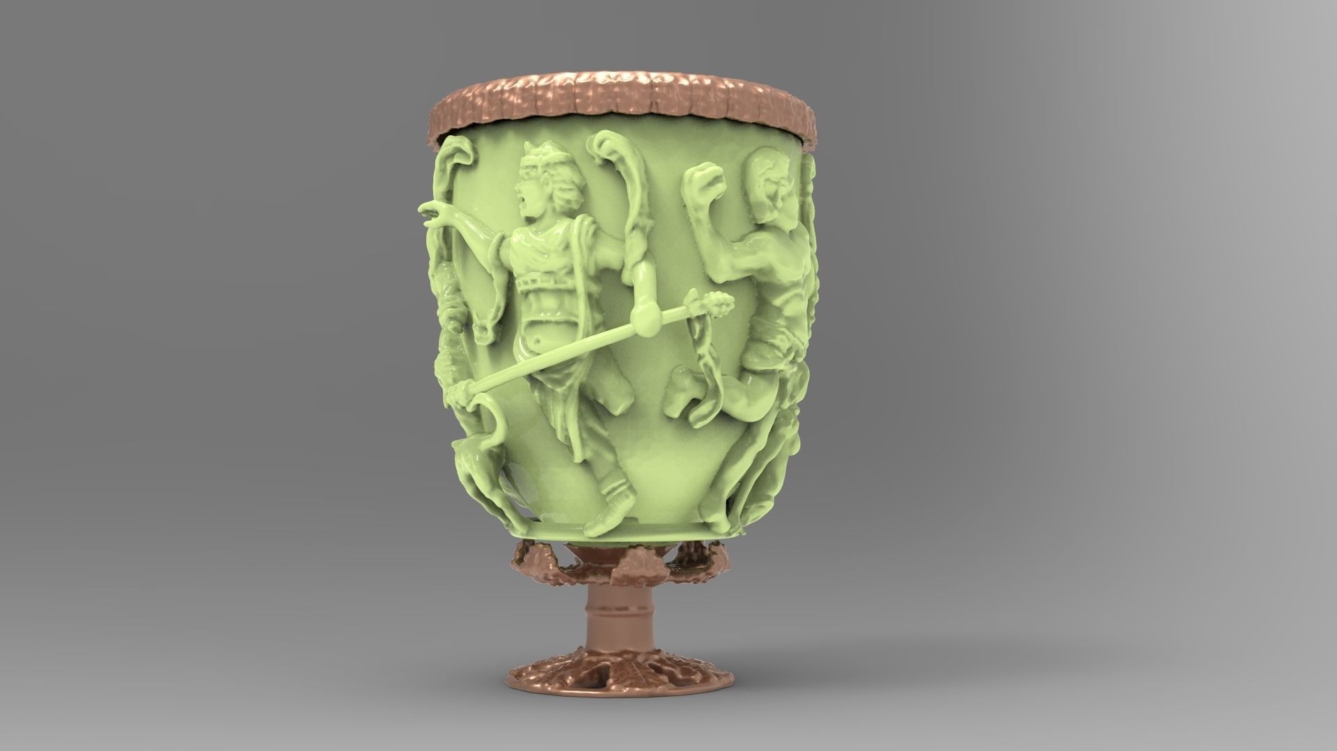 Lycurgus Cup - Roman cage cup 3D model 3D printable | CGTrader