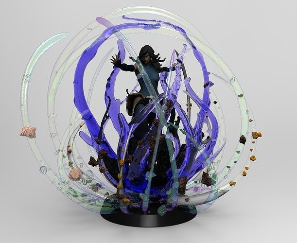 Avatar Korra Avatar State 3D print model Printable Figurine 3D model 3D ...